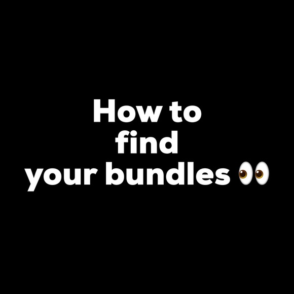Other | How To Find Your Bundles | Poshmark
